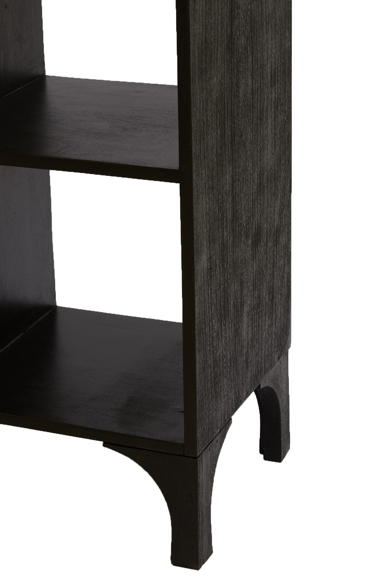 Light & Living Rayna Open Cabinet in Black Mango Wood – Shropshire Design