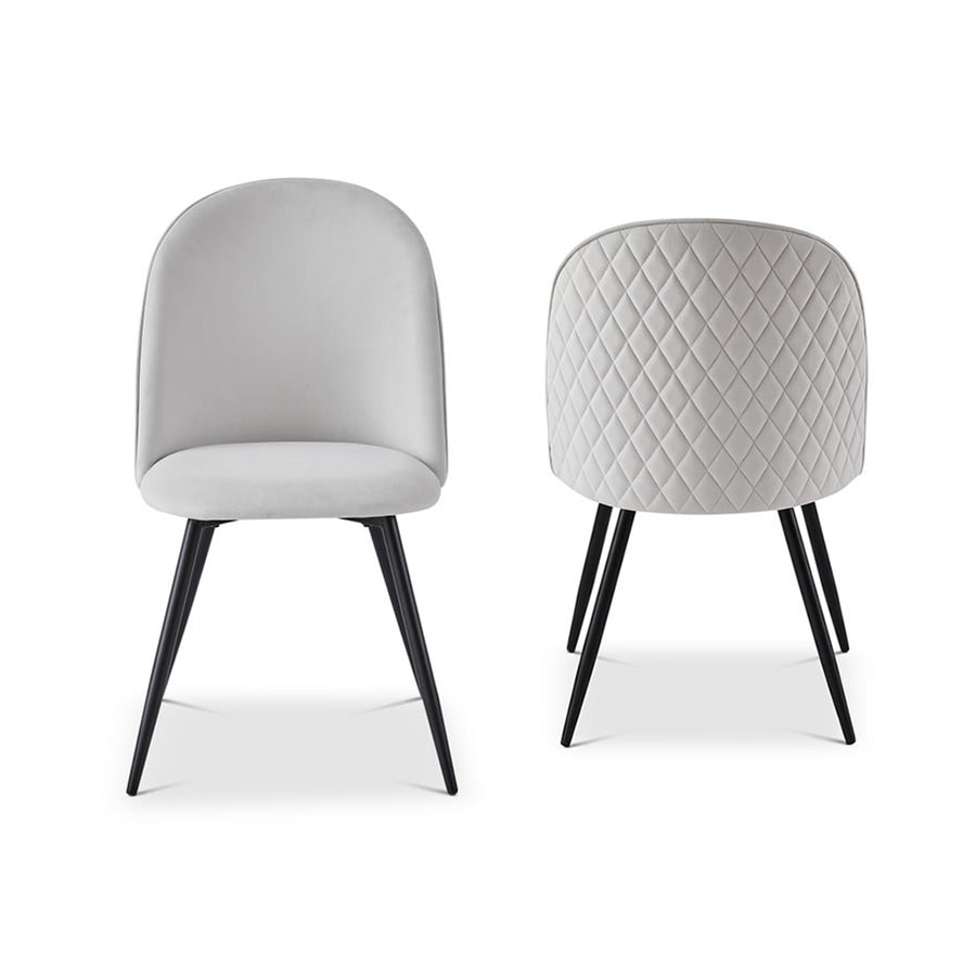 Berkeley Designs Soho Dining Chair in Light Grey – Set of 2 ...
