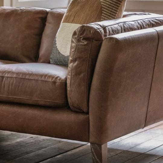 Camden Leather Sofa – 2 Seater – Shropshire Design