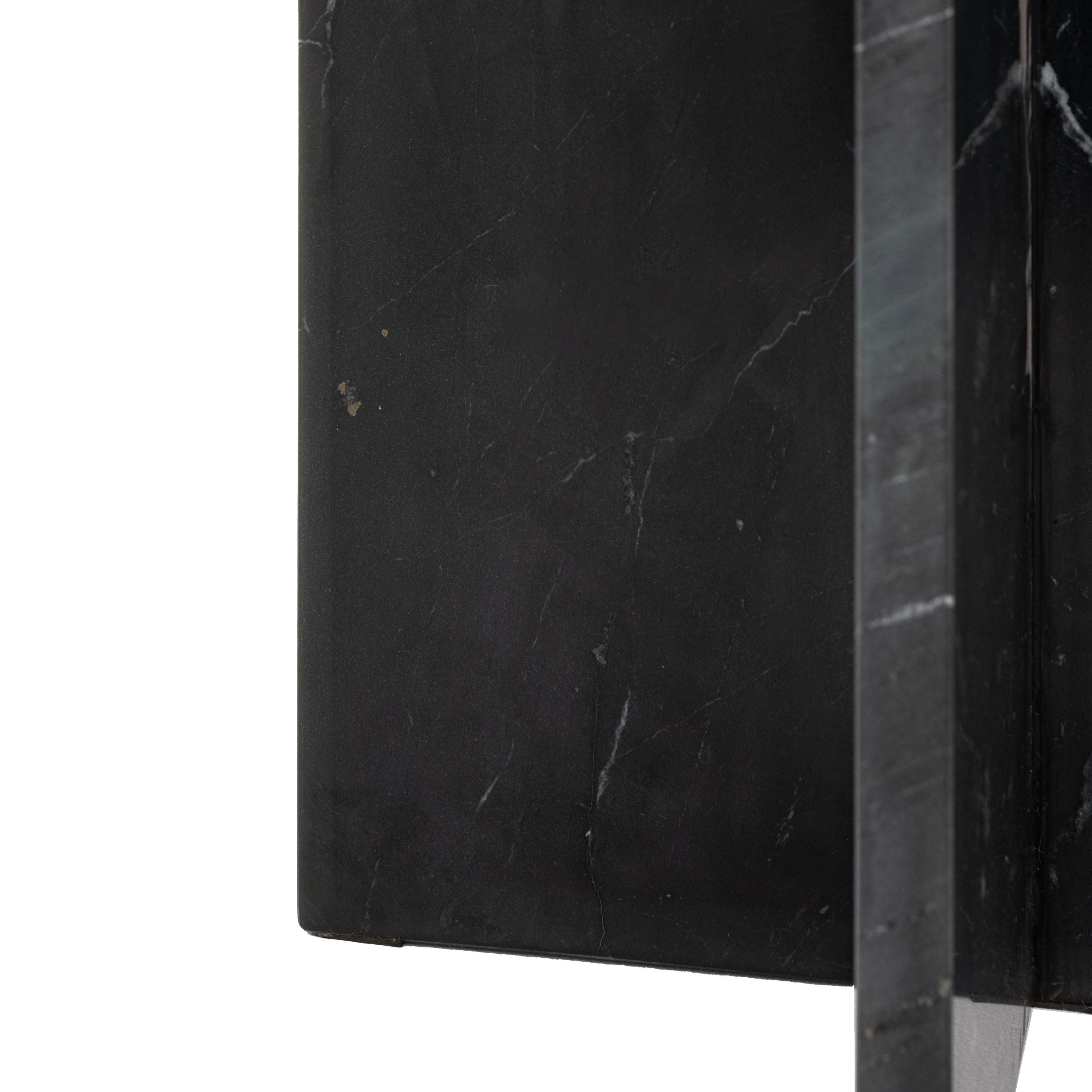Corbin Side Table – Black Marble – Shropshire Design