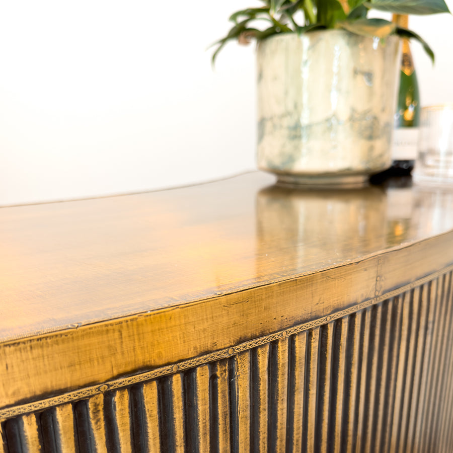 Coretta Ribbed Bar in Antique Gold – Shropshire Design