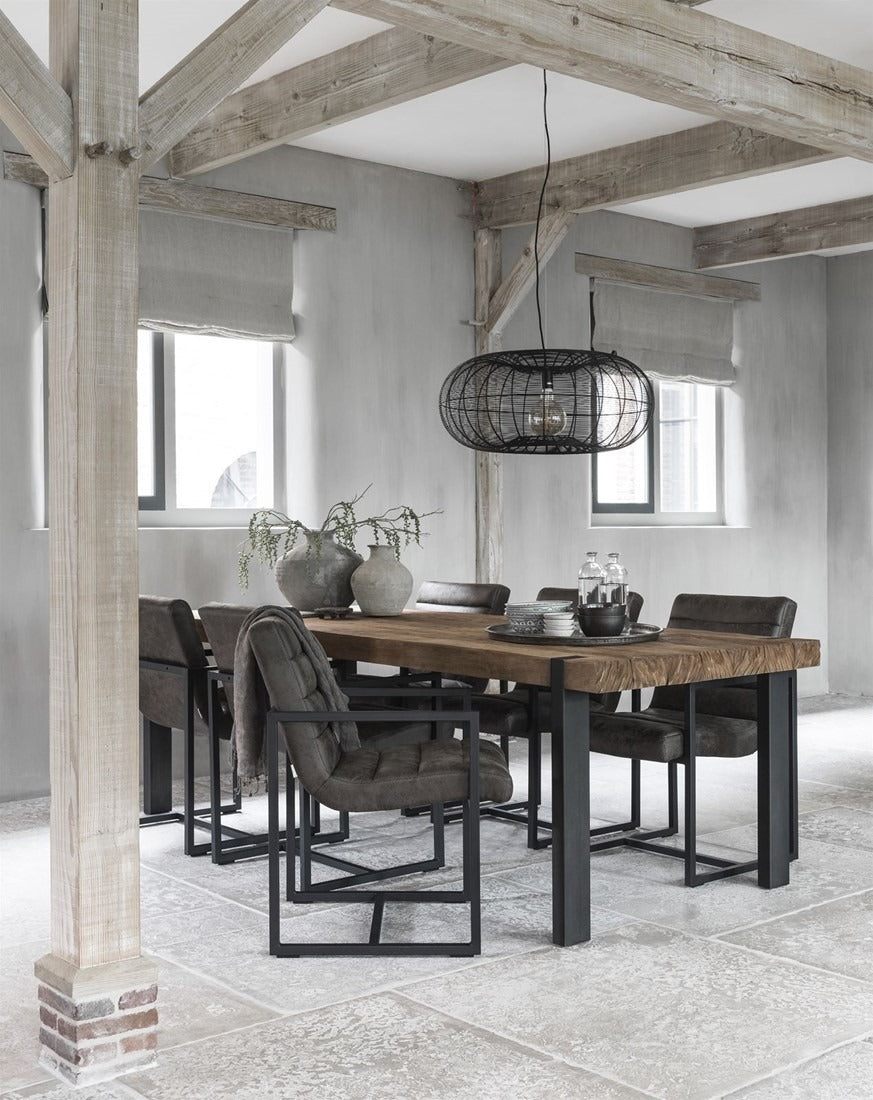 DTP Home Beam Dining Table with Natural Finish – 250cm – Shropshire Design