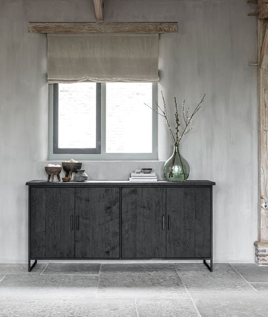 DTP Home Beam No.1 Sideboard with Black Finish – 4 Doors – Shropshire ...