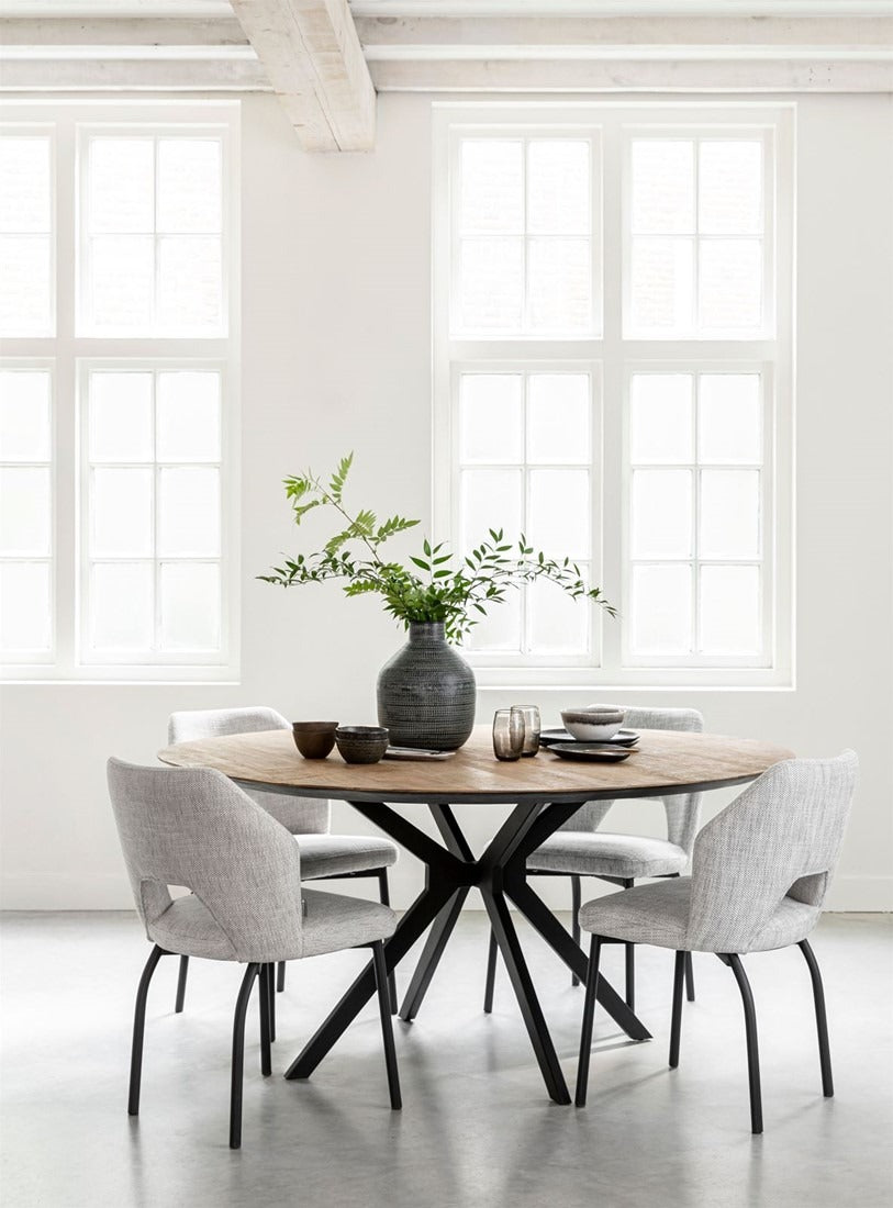 DTP Home Metropole Round Dining Table – 130cm – Shropshire Design