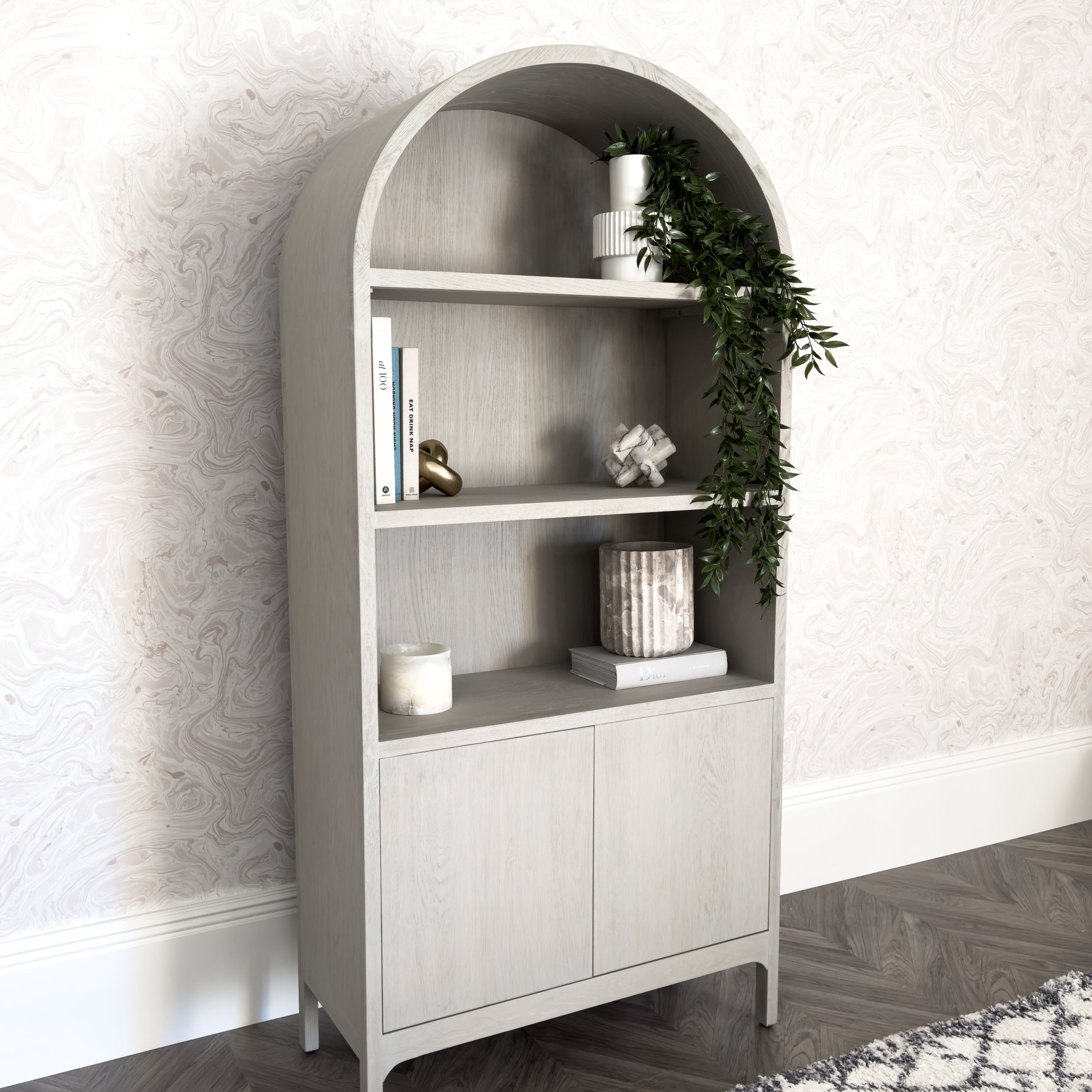 Finnick Arched Display Cabinet – Shropshire Design