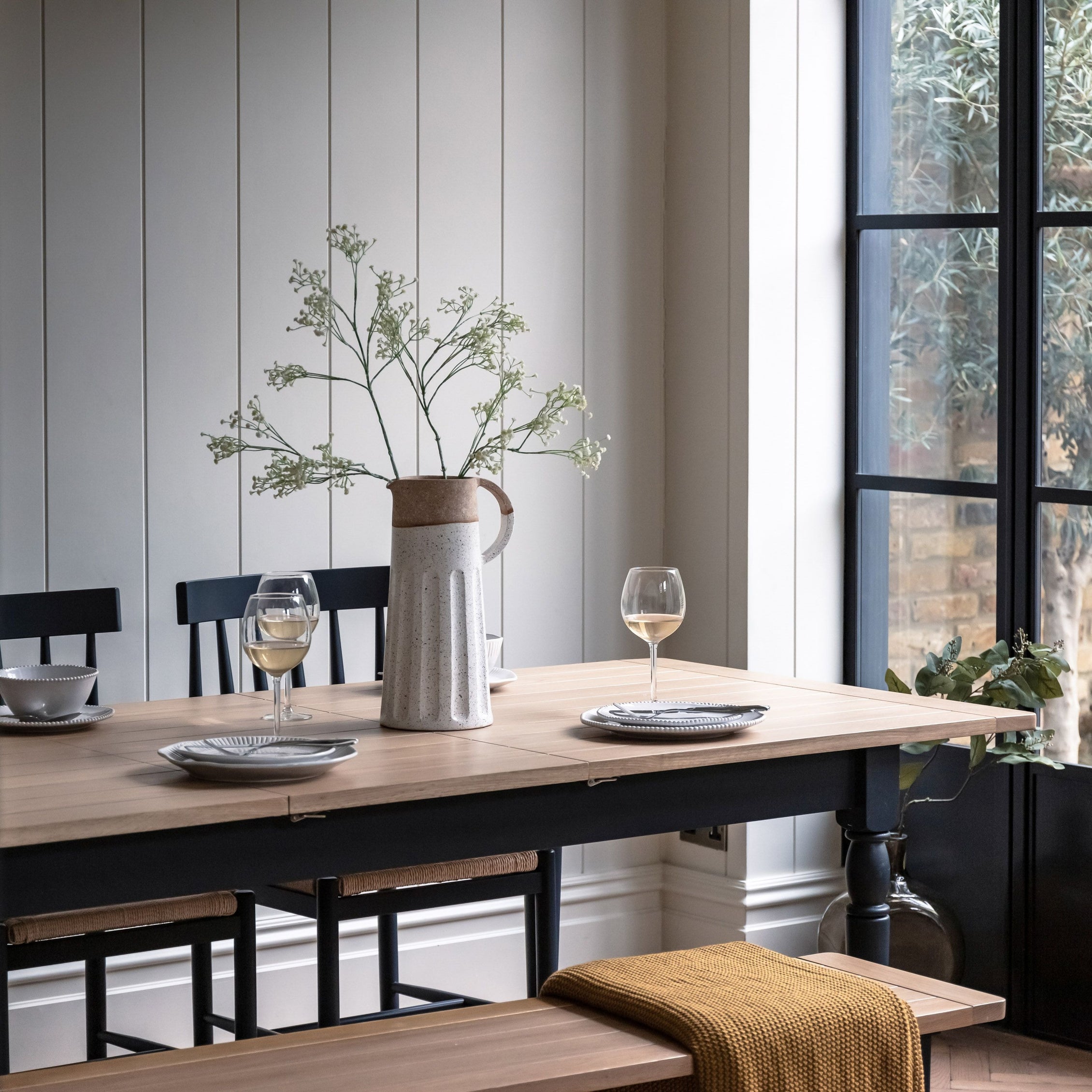 Fulton Extending Dining Table – Meteor – Shropshire Design