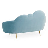 Jonathan Adler Ether Cloud Settee – Rialto Sky Blue – Shropshire Design