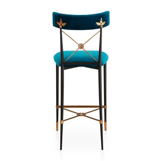 Jonathan Adler Rider Counter Stool – Rialto Peacock Velvet – Shropshire ...