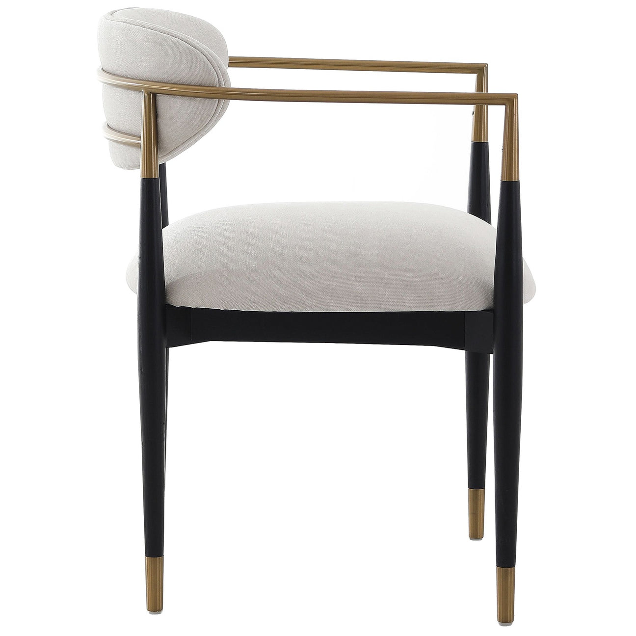 Keiichi Soho Dining Chair – Ebony and Brass – Shropshire Design