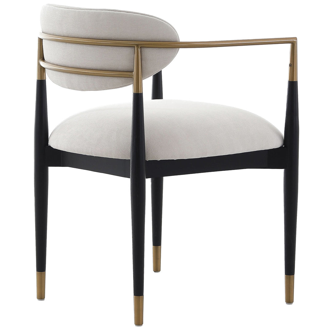 Keiichi Soho Dining Chair – Ebony and Brass – Shropshire Design