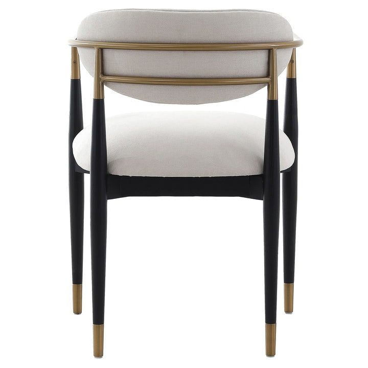 Keiichi Soho Dining Chair – Ebony and Brass – Shropshire Design