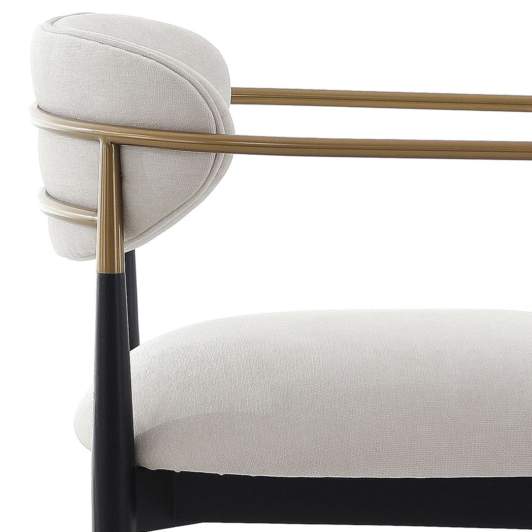 Keiichi Soho Dining Chair – Ebony and Brass – Shropshire Design