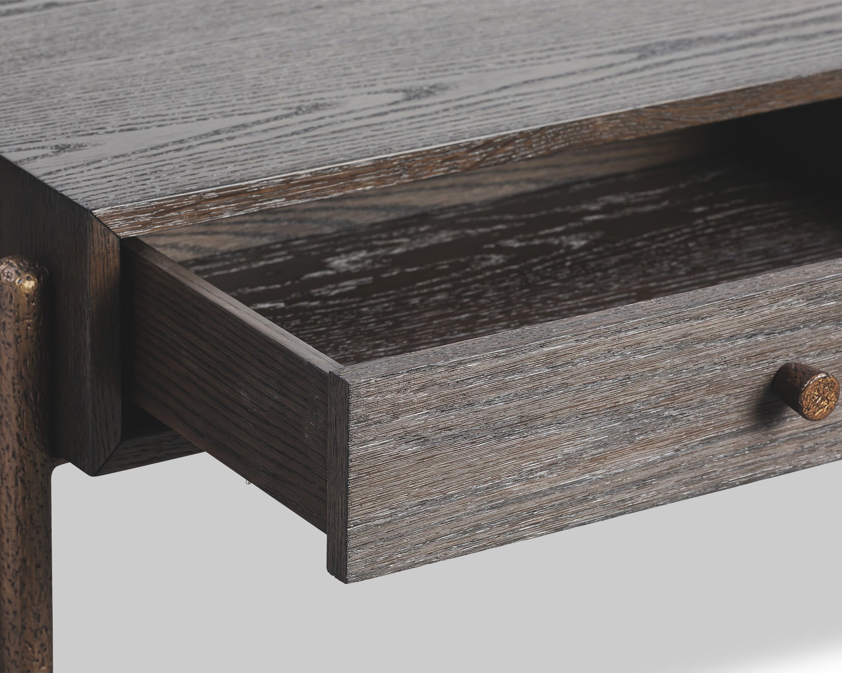 Liang & Eimil Nella Console Table – Brushed Brown & Hammered Dark Bron ...
