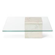 Liang & Eimil Rock Coffee Table in Beige Faux Marble – Shropshire Design