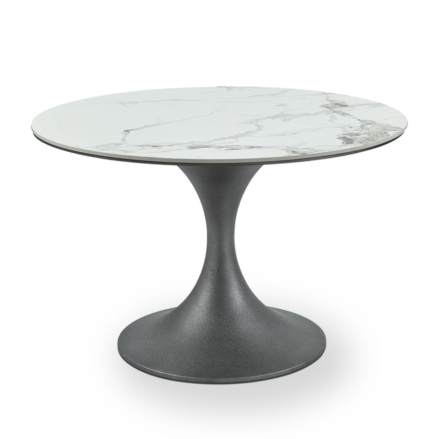 Liang & Eimil Stella Dining Table – White Marble Effect and Antique Si ...