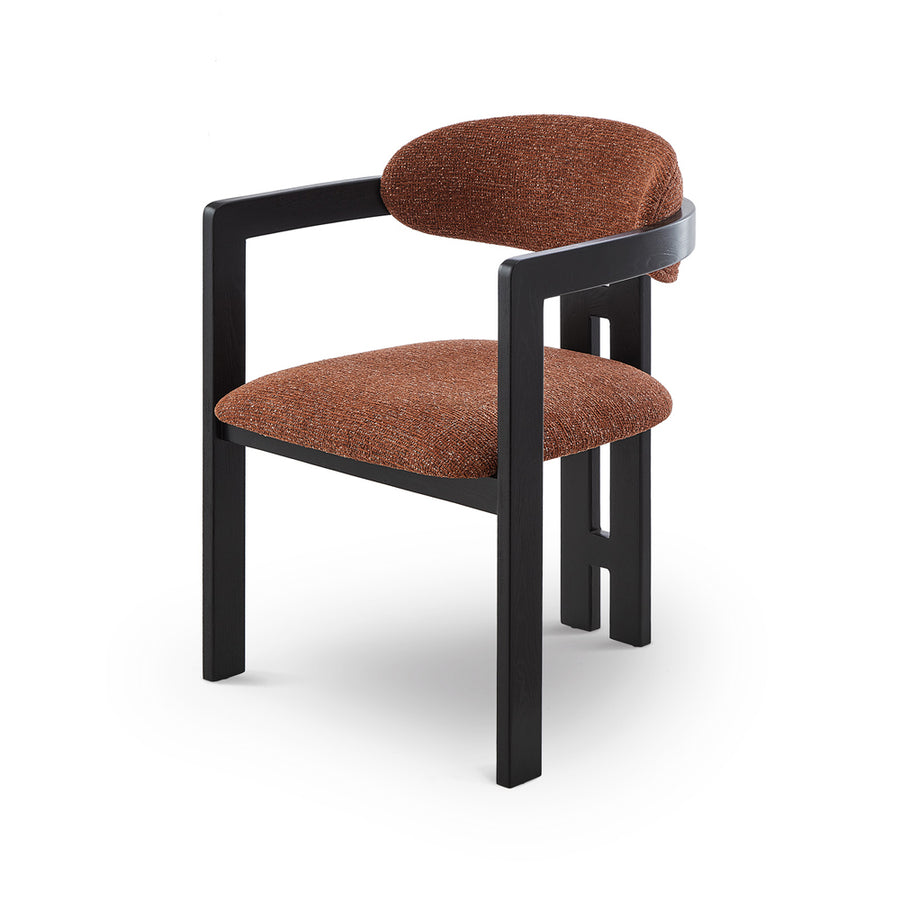 Liang & Eimil Neo Dining Chair (CRIB 5) – Bari Chestnut Red & Matt Bla ...