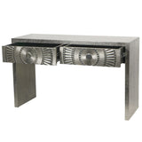 Libra Interiors Coco Console Table – Silver – Shropshire Design