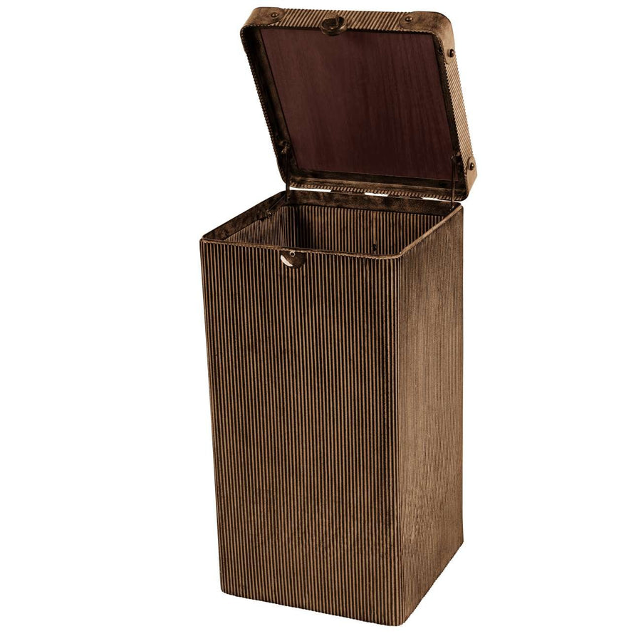 Libra Interiors Hunter Corrugated Trunk Accent Table – Antique Gold ...