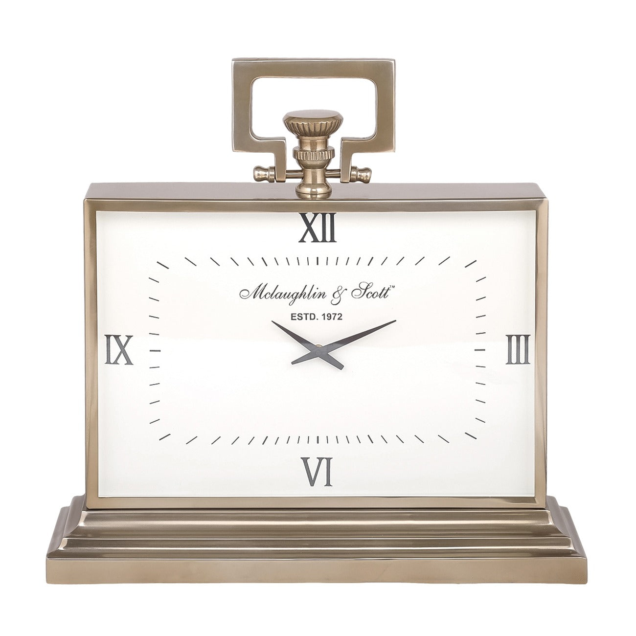 Libra Interiors Latham Brass Clock - Large – Shropshire Design