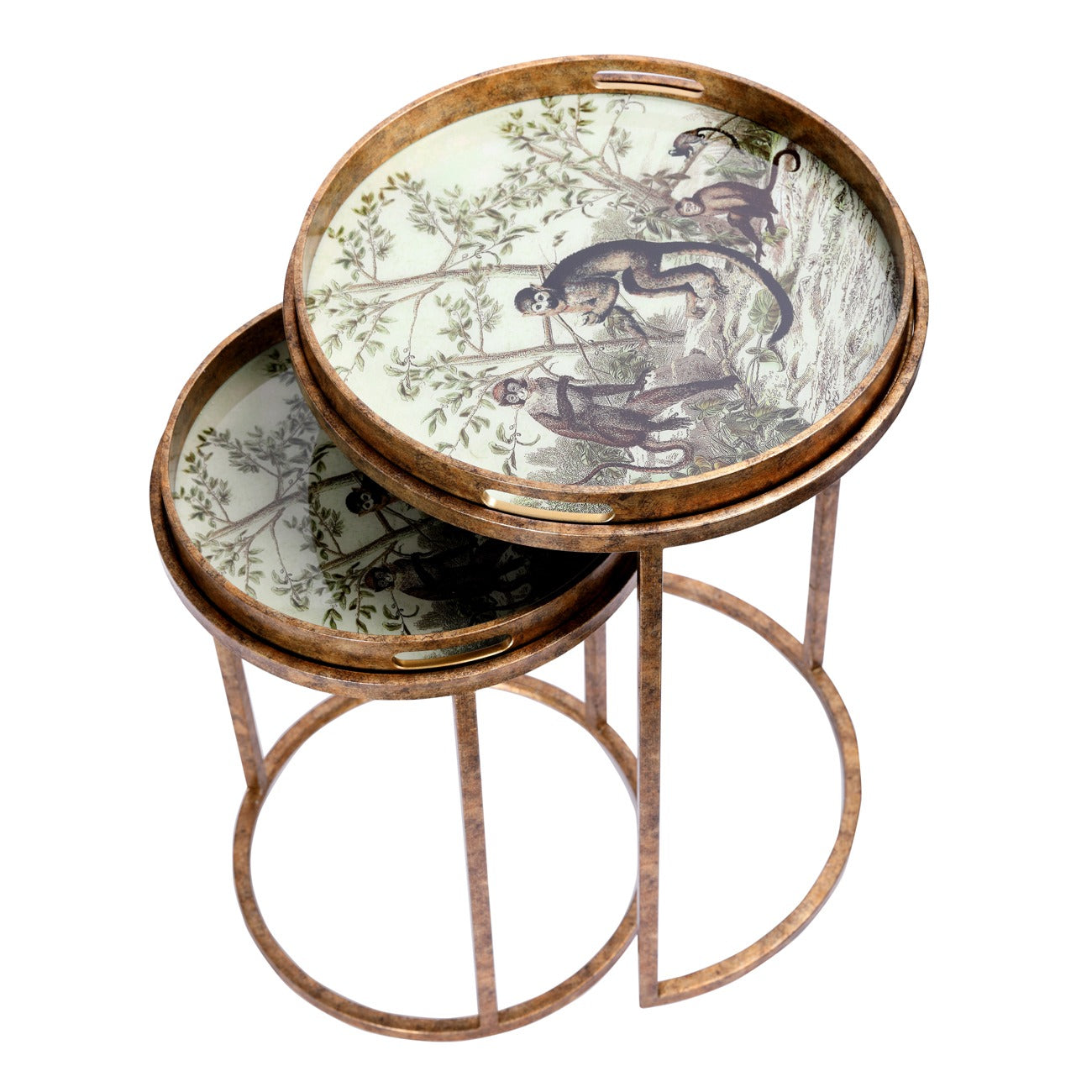 Libra Interiors Monkey Jungle Side Tray Tables - Set of 2 – Shropshire ...