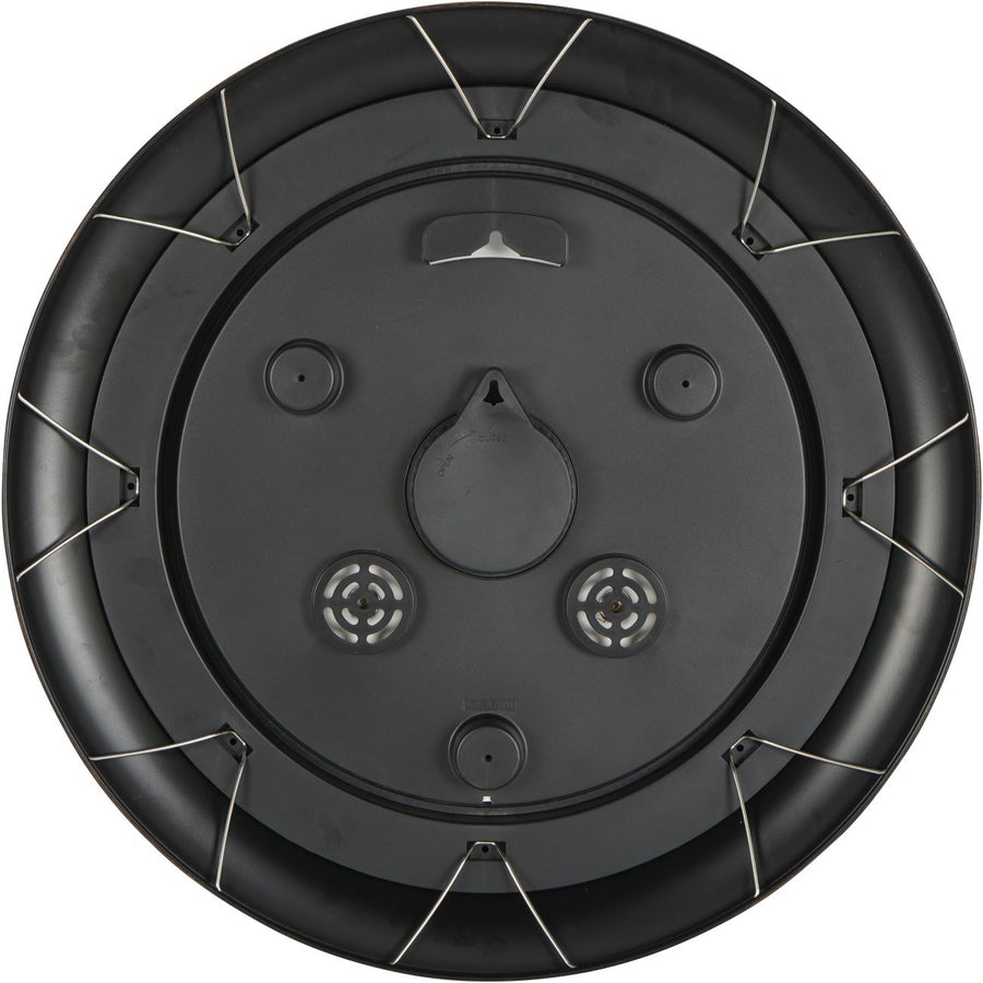 Libra Interiors Outdoor Antiqued Metal Clock – Black – Shropshire Design