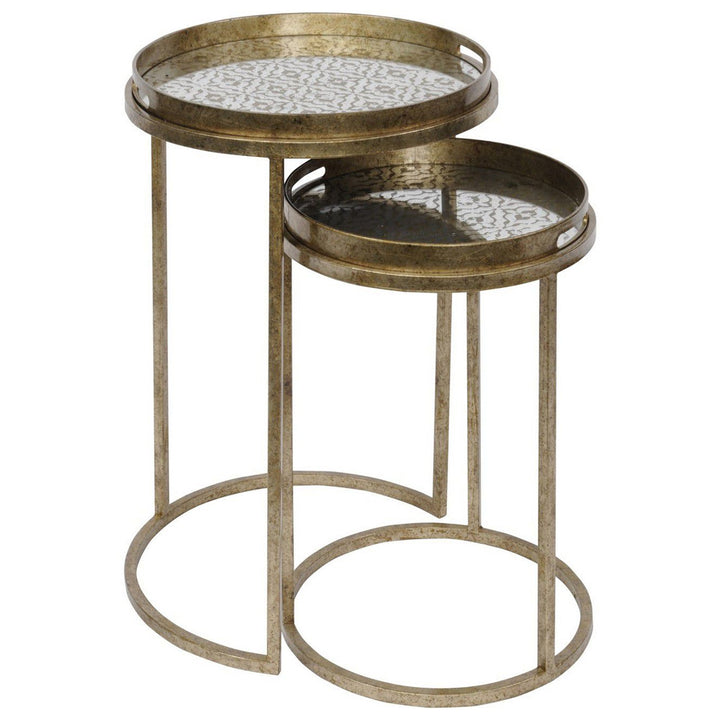 Libra Interiors Vienna Diamond Side Table – Set of 2 – Shropshire Design
