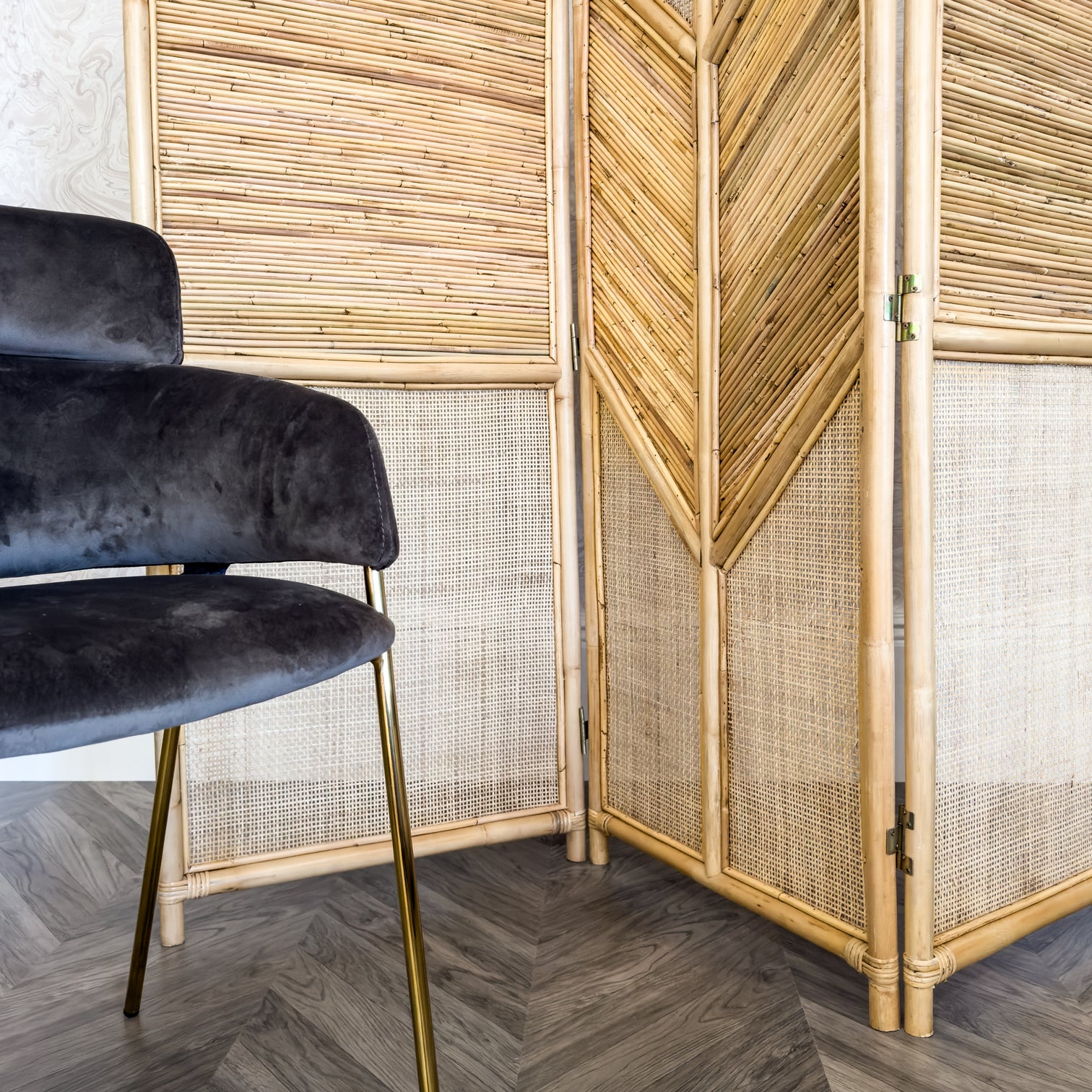 Mahina Eva 3 Panel Rattan Screen – Shropshire Design