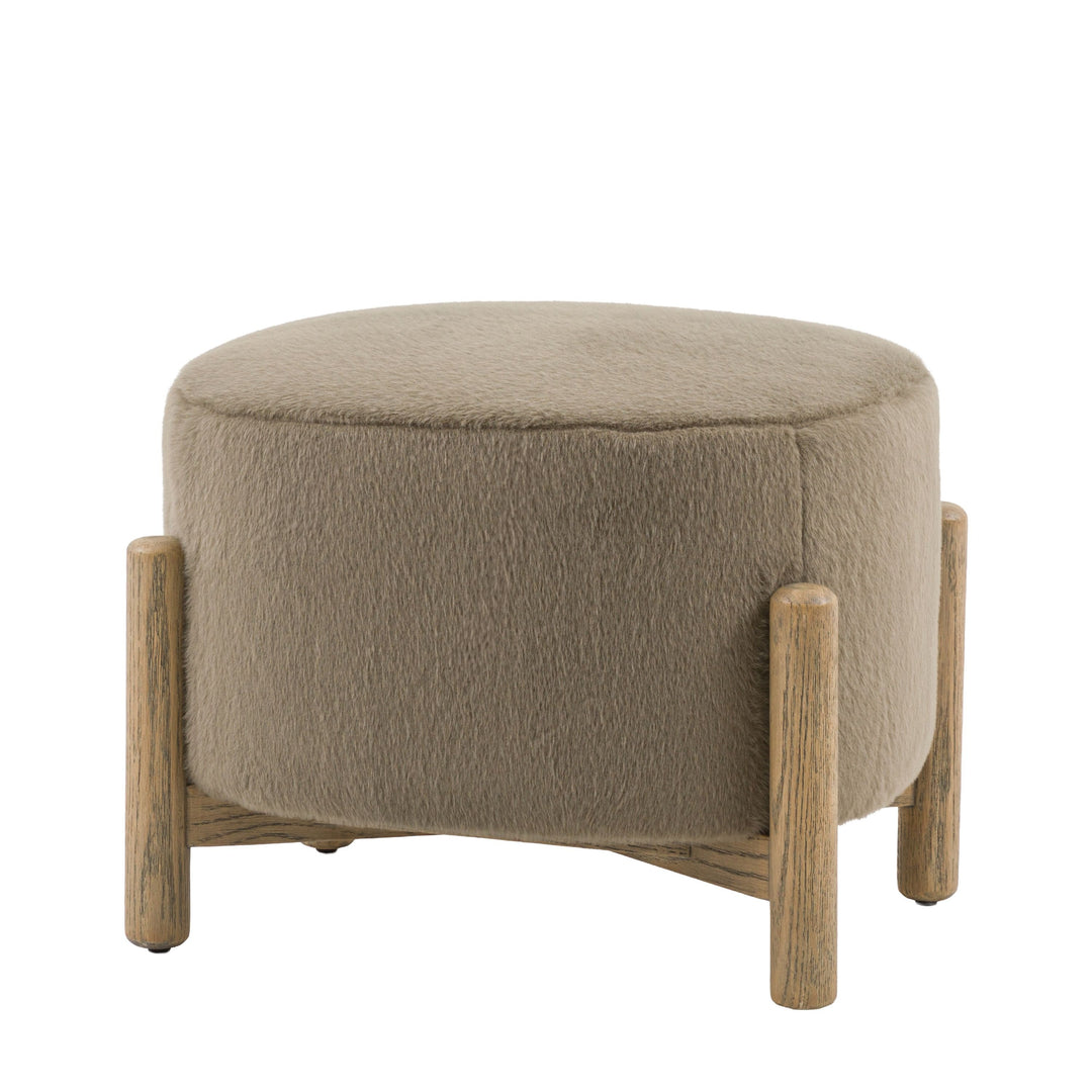 Milo Footstool - Alaska Khaki – Shropshire Design