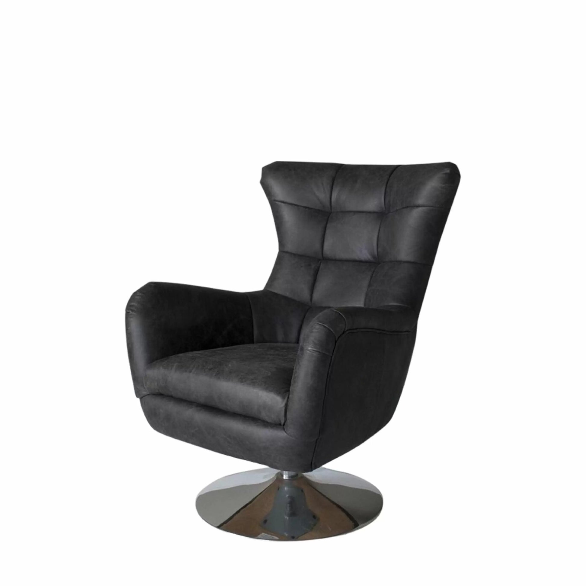 Orbit Swivel Chair – Antique Ebony – Shropshire Design