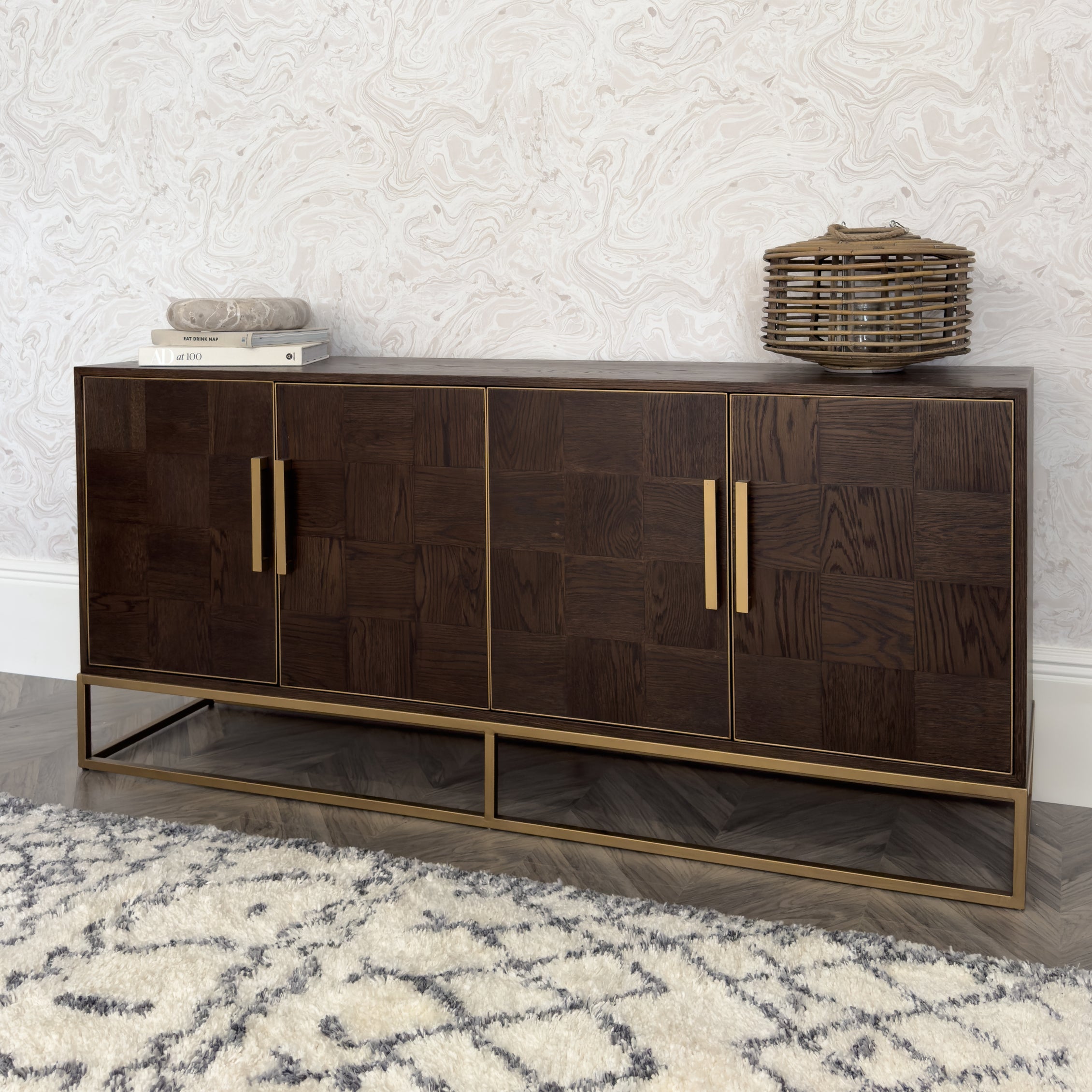Pellaquia Sideboard with Parquet Design – Shropshire Design