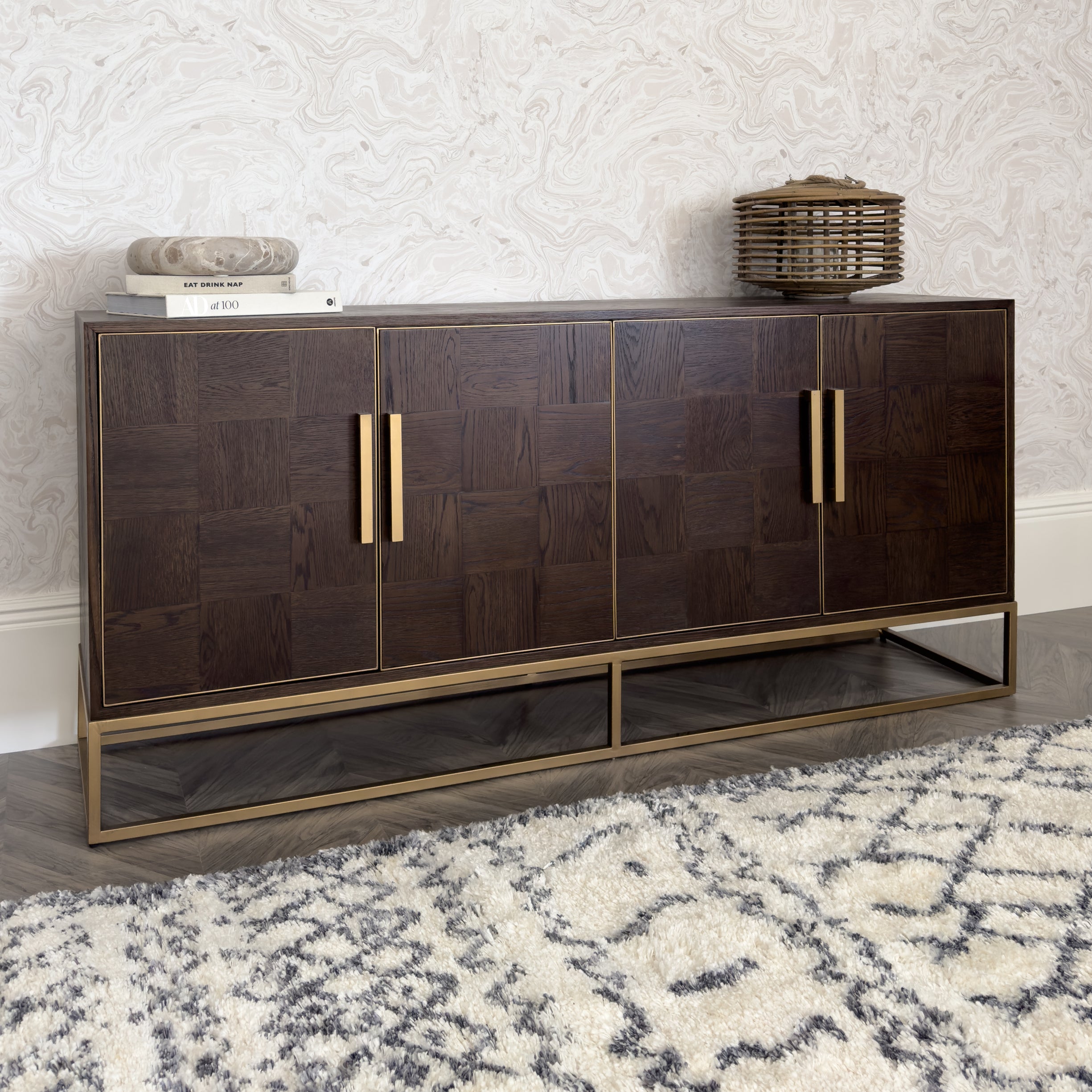 Pellaquia Sideboard with Parquet Design – Shropshire Design