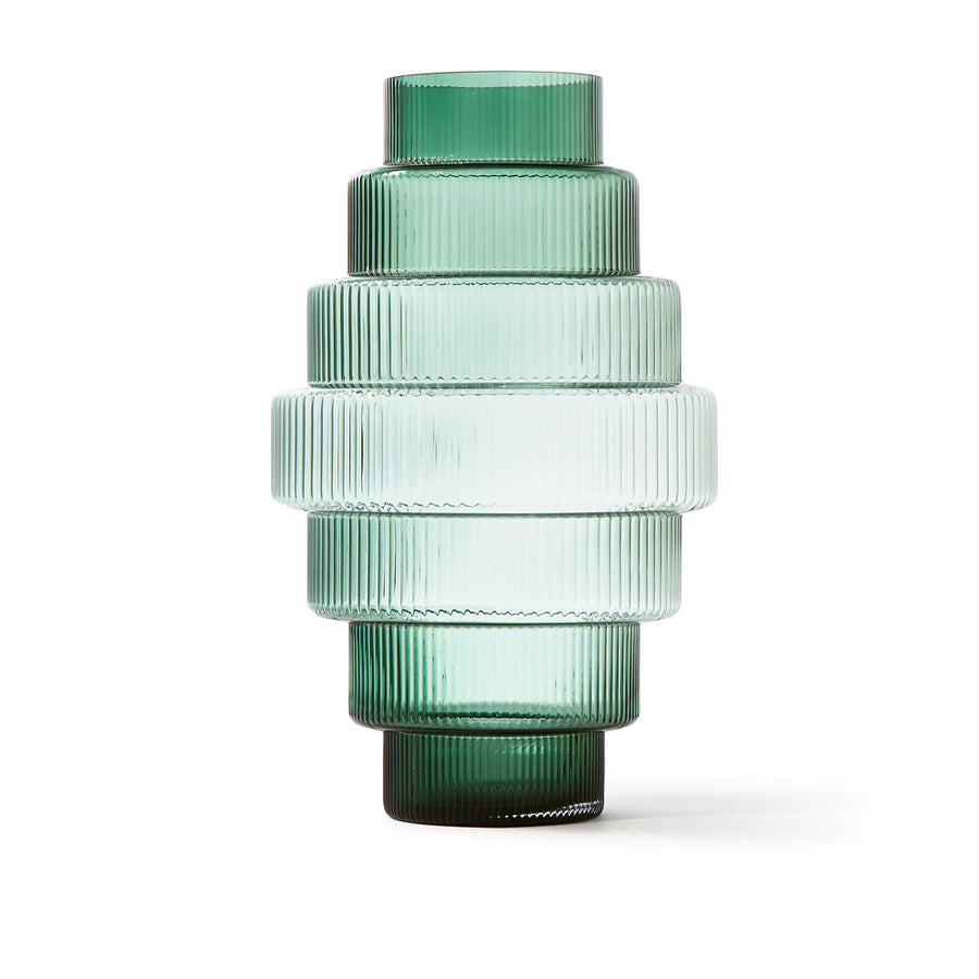 Pols Potten Steps Vase in Green Glass – Extra Large – Shropshire Design