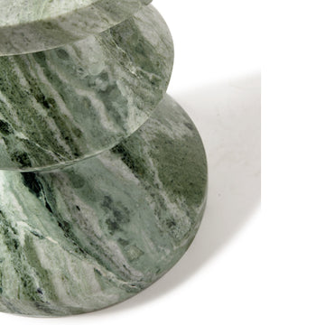 Pols Potten Zig Zag Stool – Green Marble – Shropshire Design