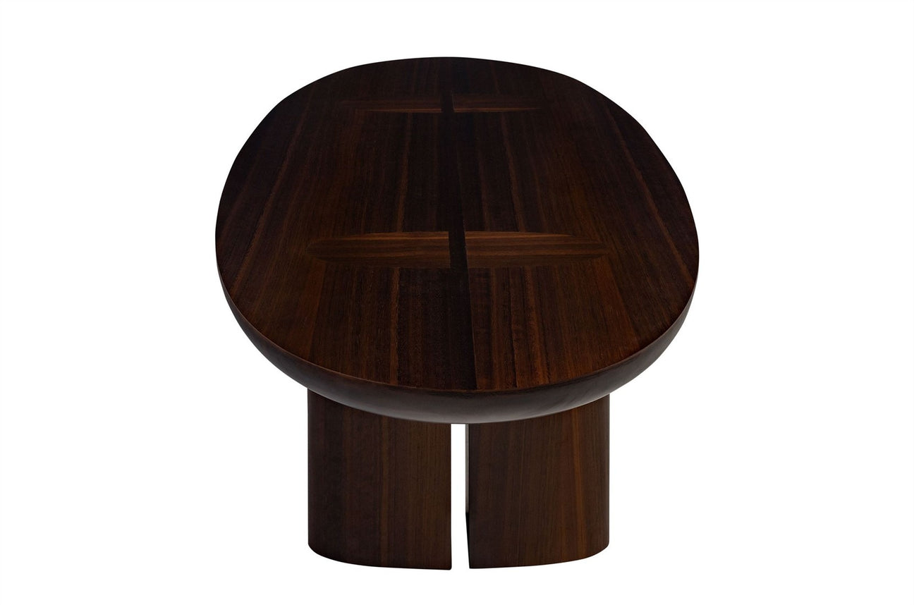 Raylen Coffee Table in Smoked Eucalyptus Veneer – Large – Shropshire Design