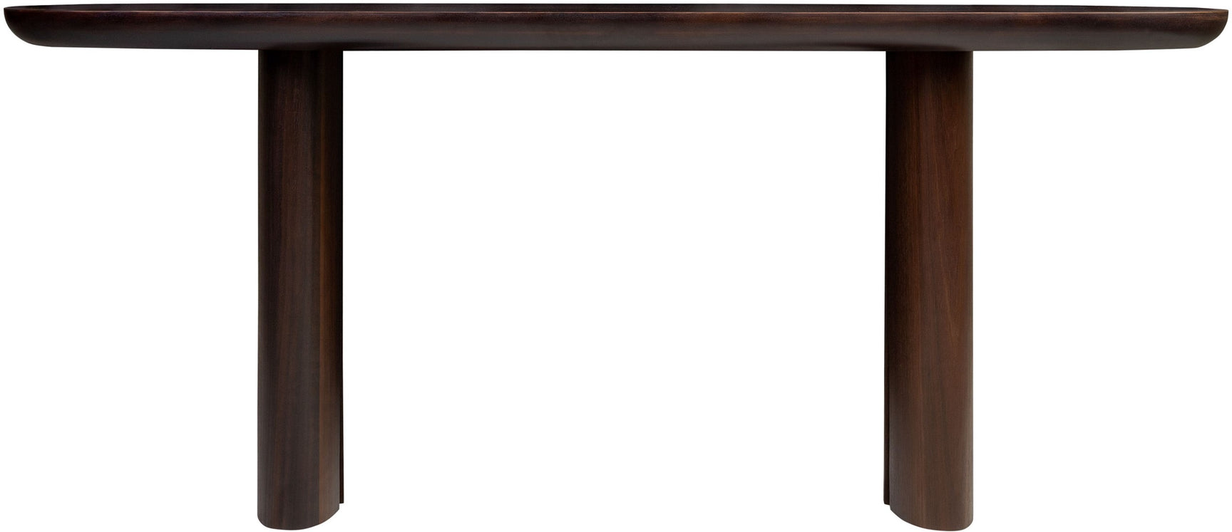 Raylen Console Table in Smoked Eucalyptus Veneer – Large – Shropshire ...