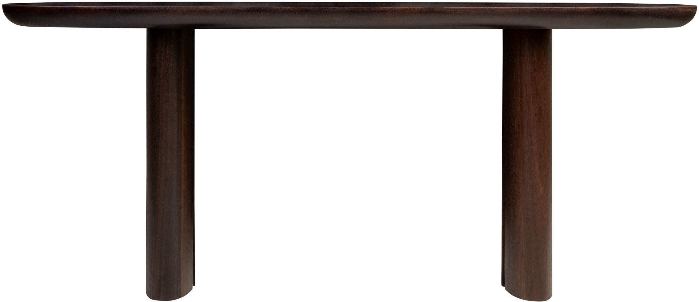 Raylen Console Table in Smoked Eucalyptus Veneer – Large – Shropshire ...