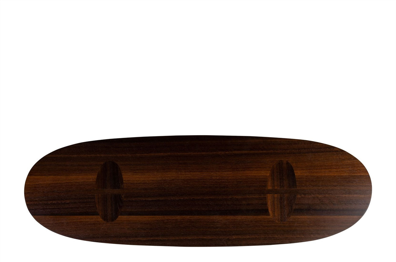 Raylen Console Table in Smoked Eucalyptus Veneer – Small – Shropshire ...