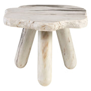 Thaddeus Side Table – Panda White Marble – Shropshire Design