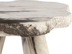 Thaddeus Side Table – Panda White Marble – Shropshire Design