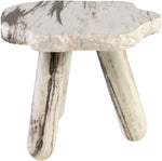 Thaddeus Side Table – Panda White Marble – Shropshire Design