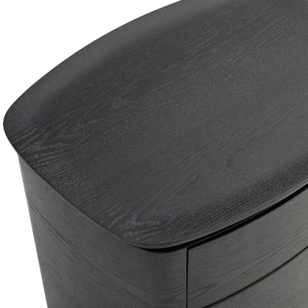 Tommy Franks Blade Bedside Table – Smoke Oak – Shropshire Design
