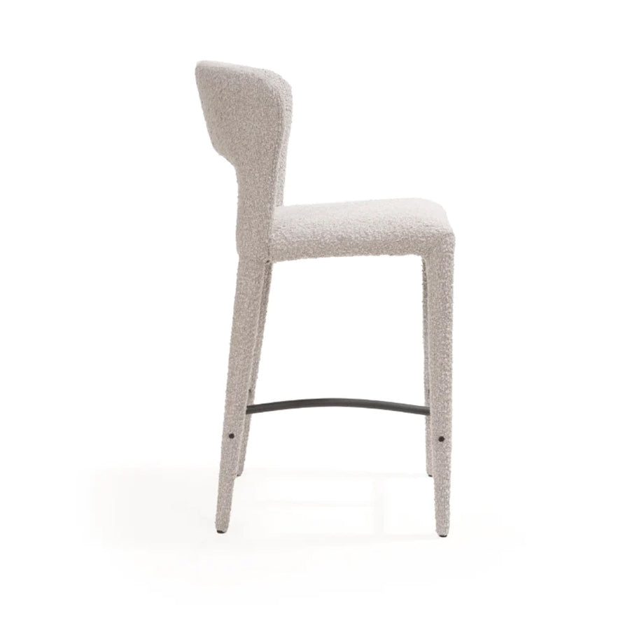 Tommy Franks Pari I Bar Stool - Chex Boucle Steam – Shropshire Design