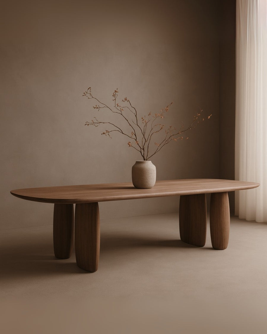 Tommy Franks Underline Dining Table - 280cm - Light Walnut – Shropshire ...