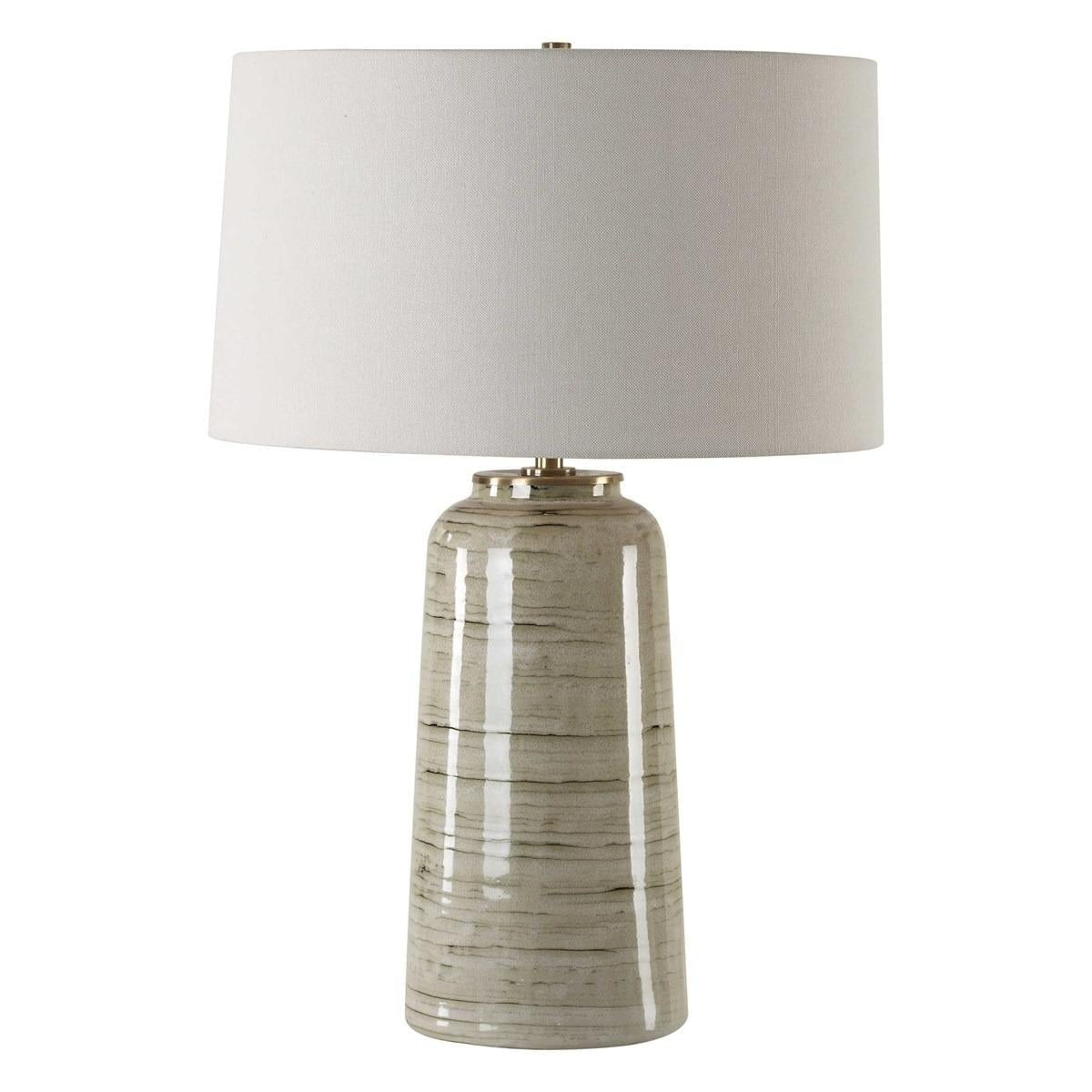 Uttermost Strata Tan Glaze Table Lamp – Shropshire Design