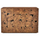 Uttermost Teak Tac Toe Console Table – Caramel – Shropshire Design