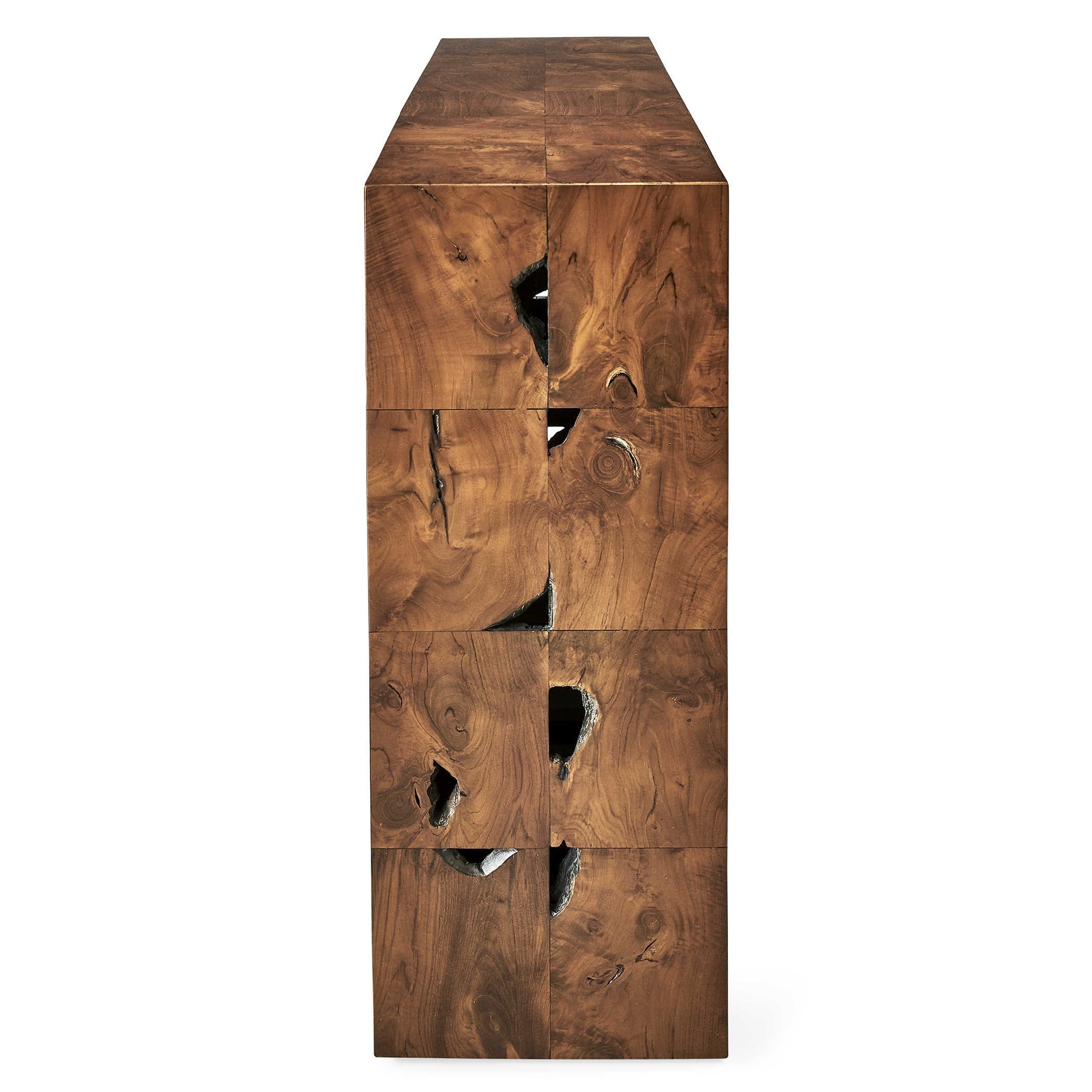 Uttermost Teak Tac Toe Console Table – Caramel – Shropshire Design