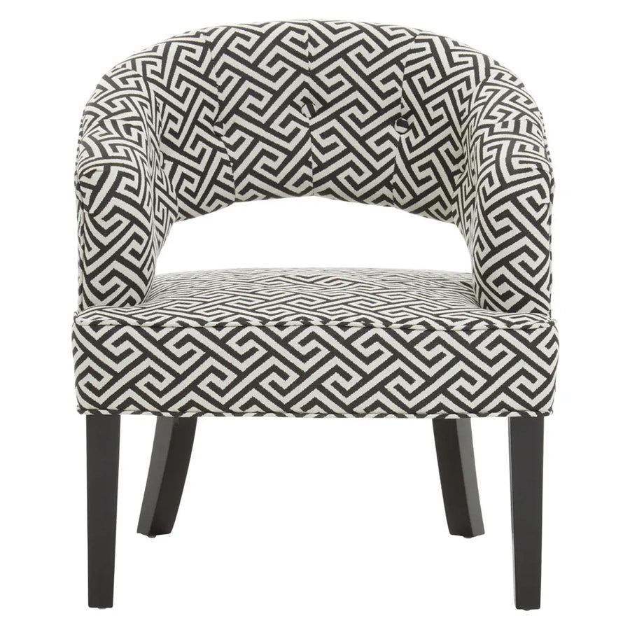 Zuri Chair in Black and Beige – Shropshire Design