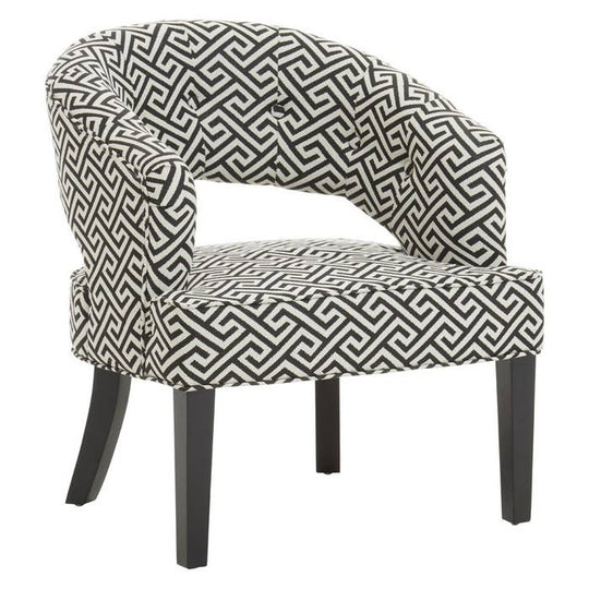 Zuri Chair in Black and Beige – Shropshire Design