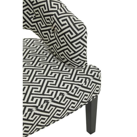 Zuri Chair in Black and Beige – Shropshire Design