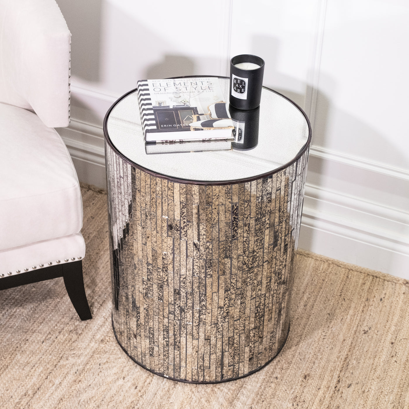 Mauritius Mirrored Side Table – Shropshire Design